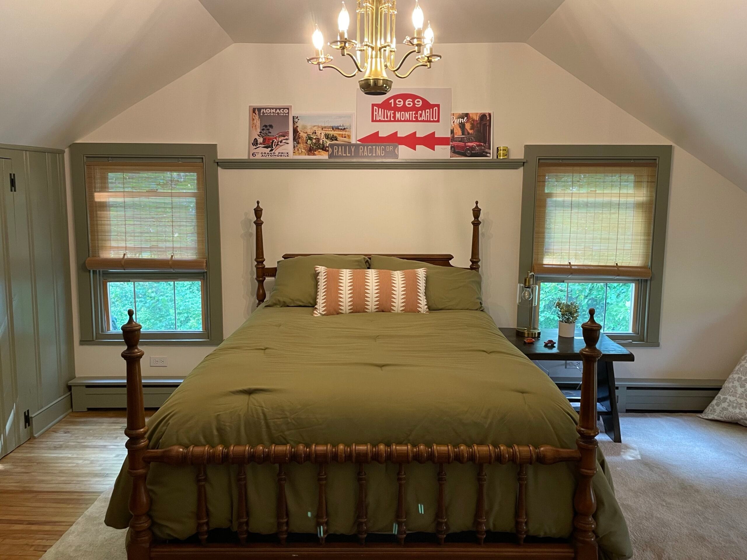 Bedroom Renovation with Vintage Rally Car Decor - Ballston Legacy